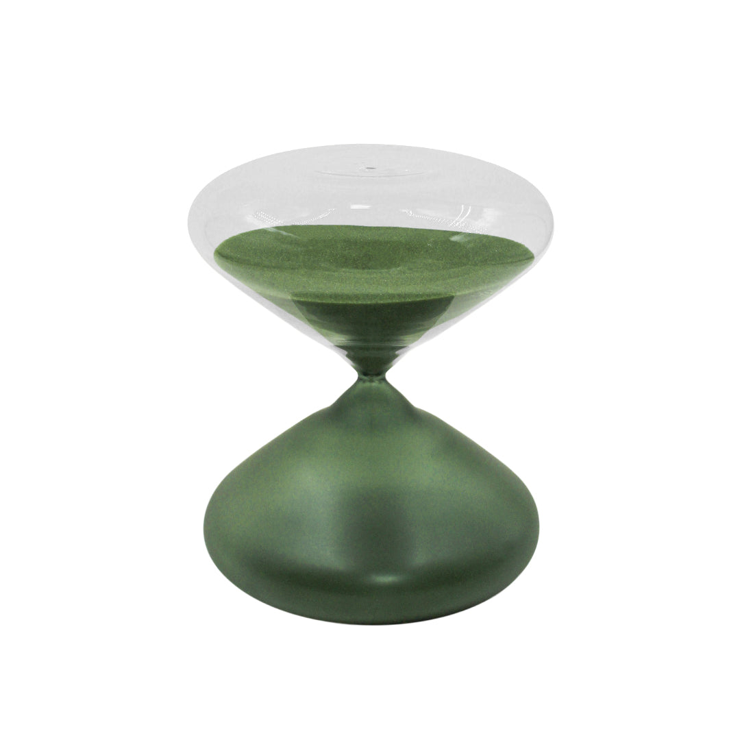 Reloj Decorativo Kalet de Vidrio con Arena Verde II – andorrahome